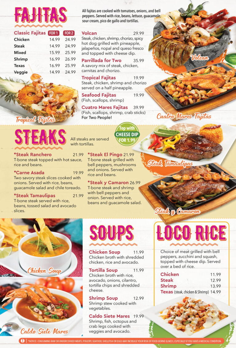 Menu – Los Dos Gallos