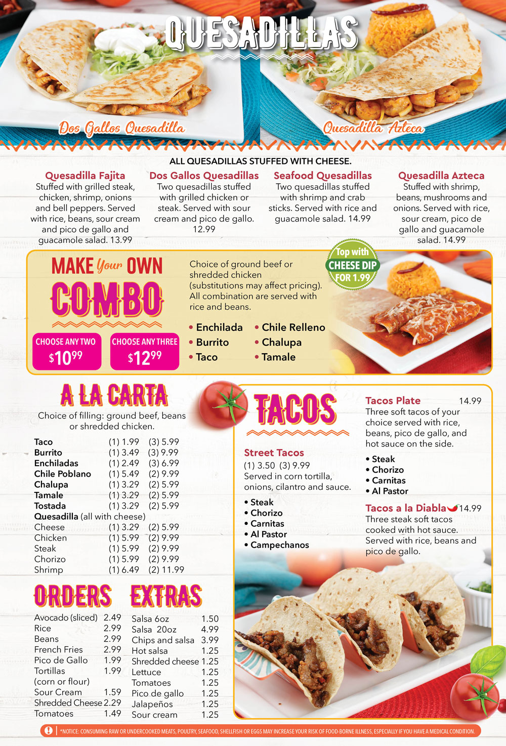 Menu – Los Dos Gallos
